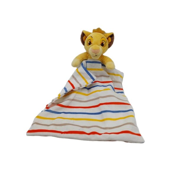 Disney | Toys | Disney Baby Simba Plush Lovey Square Striped Blankie ...